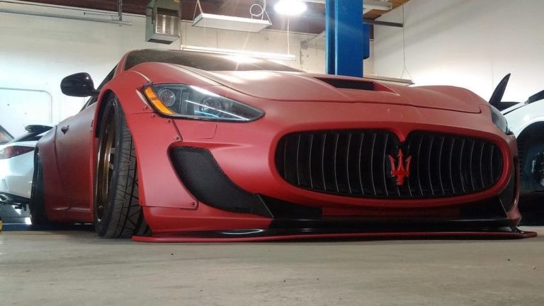 Slammed Maserati Granturismo Red Modified - ModifiedX