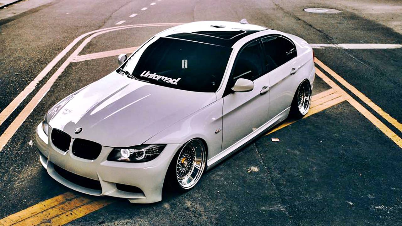 Custom Neat White BMW With Silver Wheels. - ModifiedX