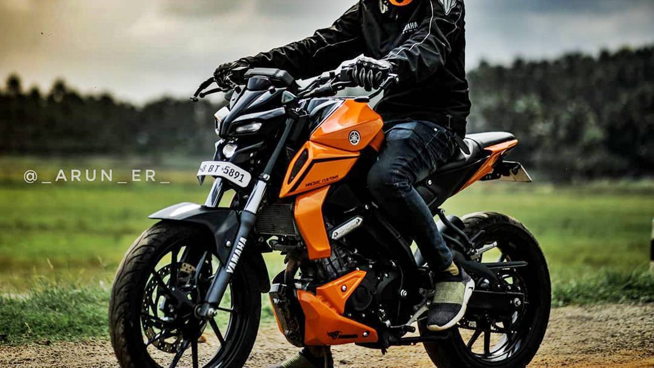 Modified Orange Yamaha MT15 From Kerala ModifiedX Modified Orange Yamaha MT15 From Kerala ModifiedX